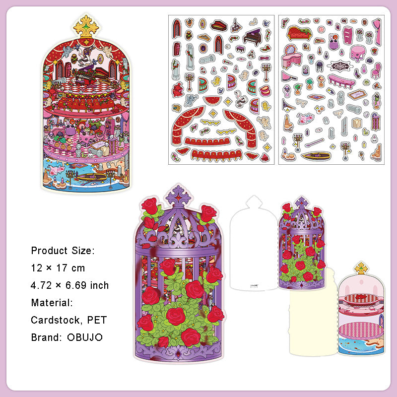 3D Scene DIY Stickers – OBUJO