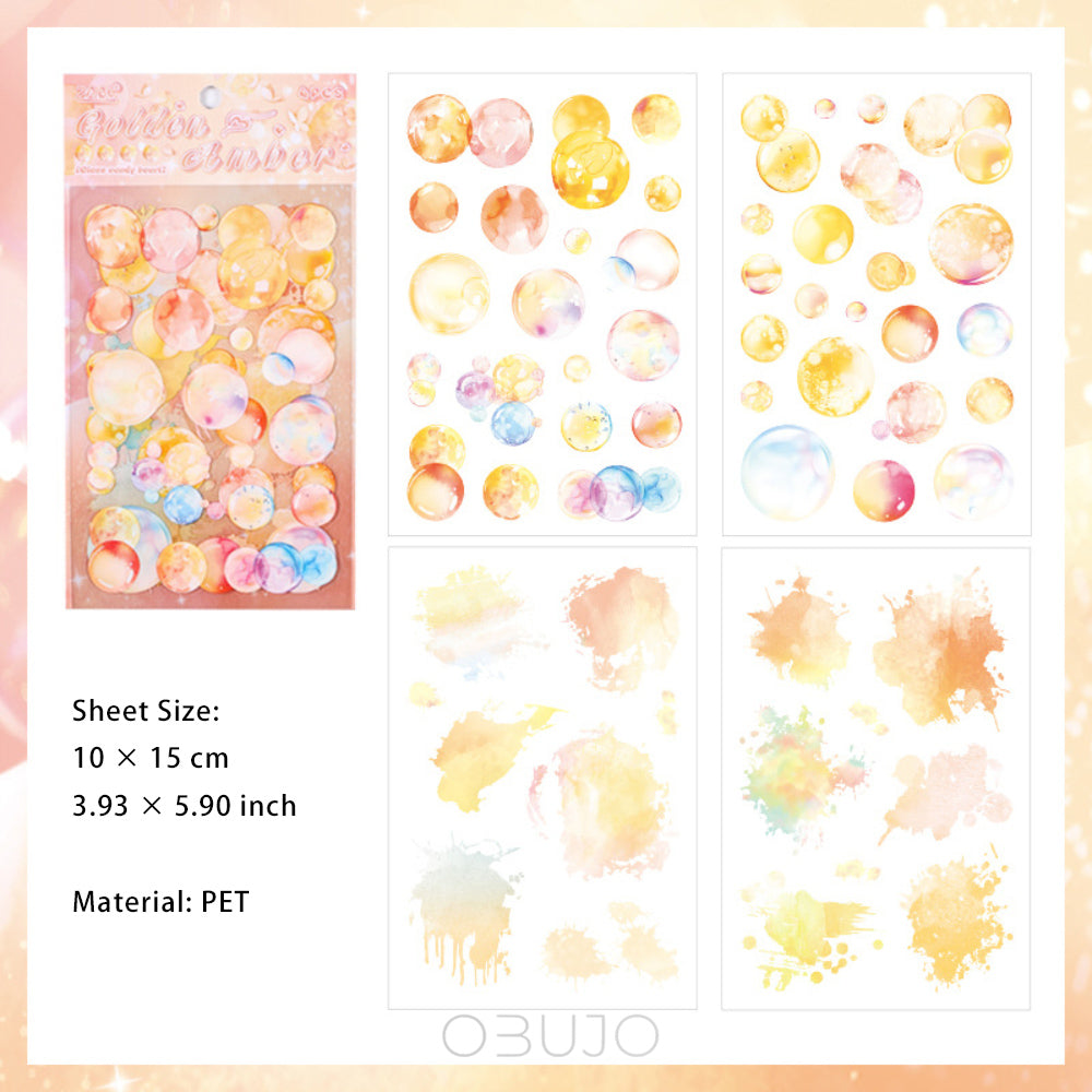 Obujo 4 Sheets Bubble Stickers LLTX are perfect for scrapbooking, junk ...