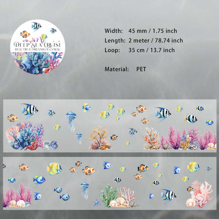 Obujo 1 Roll Sea Shell Coral PET Tape SHLAY are perfect for ...