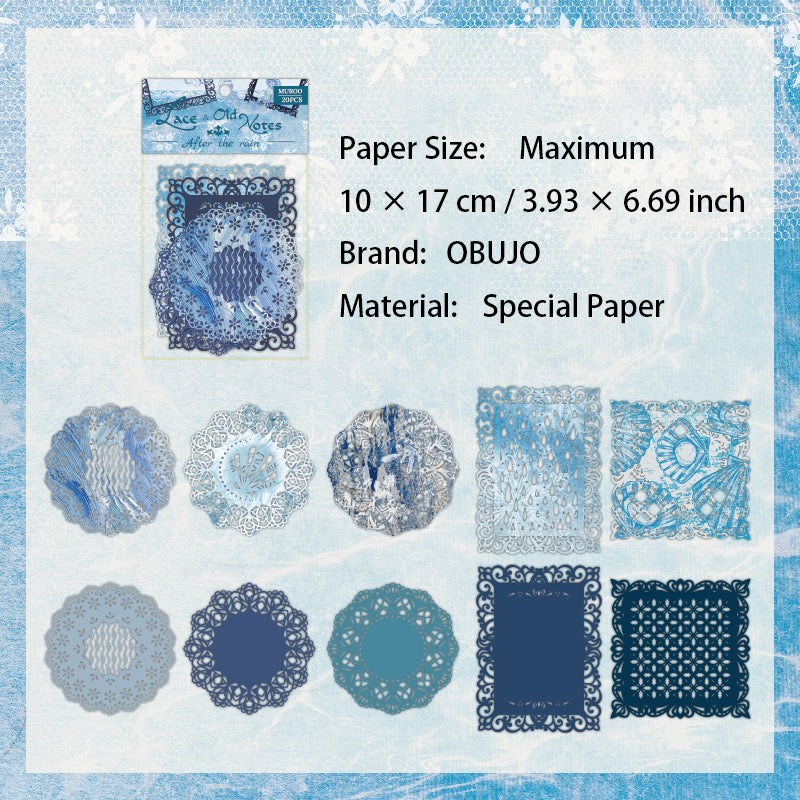 Obujo 20 Pcs Vintage Lace Journal Paper LSJQ are perfect for ...