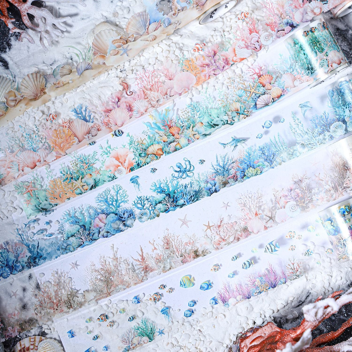 Obujo 1 Roll Sea Shell Coral PET Tape SHLAY are perfect for ...