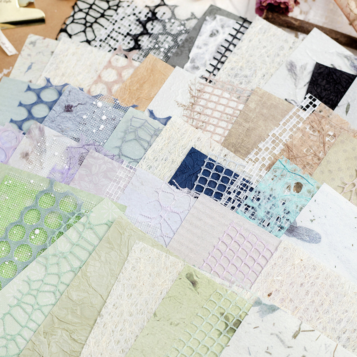 Obujo 20 Pcs Textured Paper YBLJZ are perfect for scrapbooking, junk ...