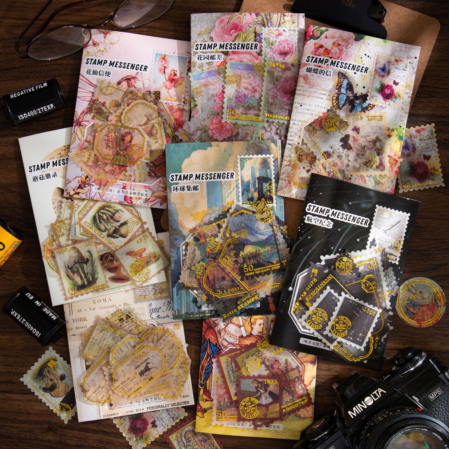 40 Pcs Postage Stamp Stickers YPXS – OBUJO