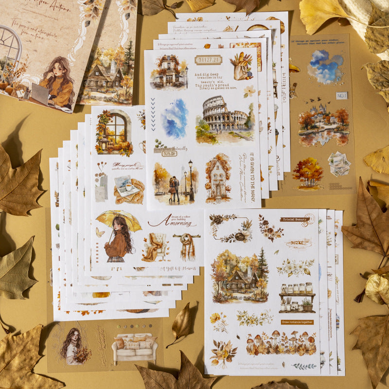 Obujo 20 Sheets Autumn Theme Stickers Book QTQJ are perfect for ...