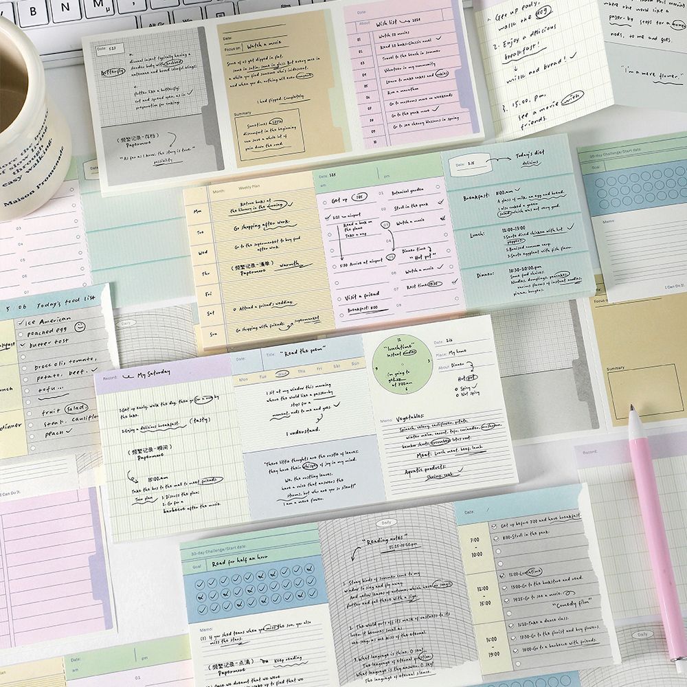 Obujo 80 Pcs Creative Notepad PFJL are perfect for scrapbooking, junk ...