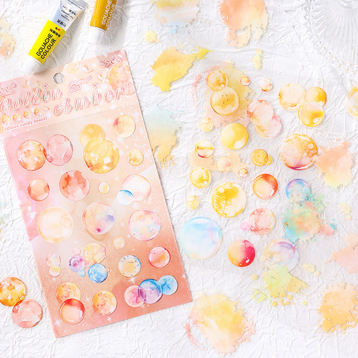 Obujo 4 Sheets Bubble Stickers LLTX are perfect for scrapbooking, junk ...