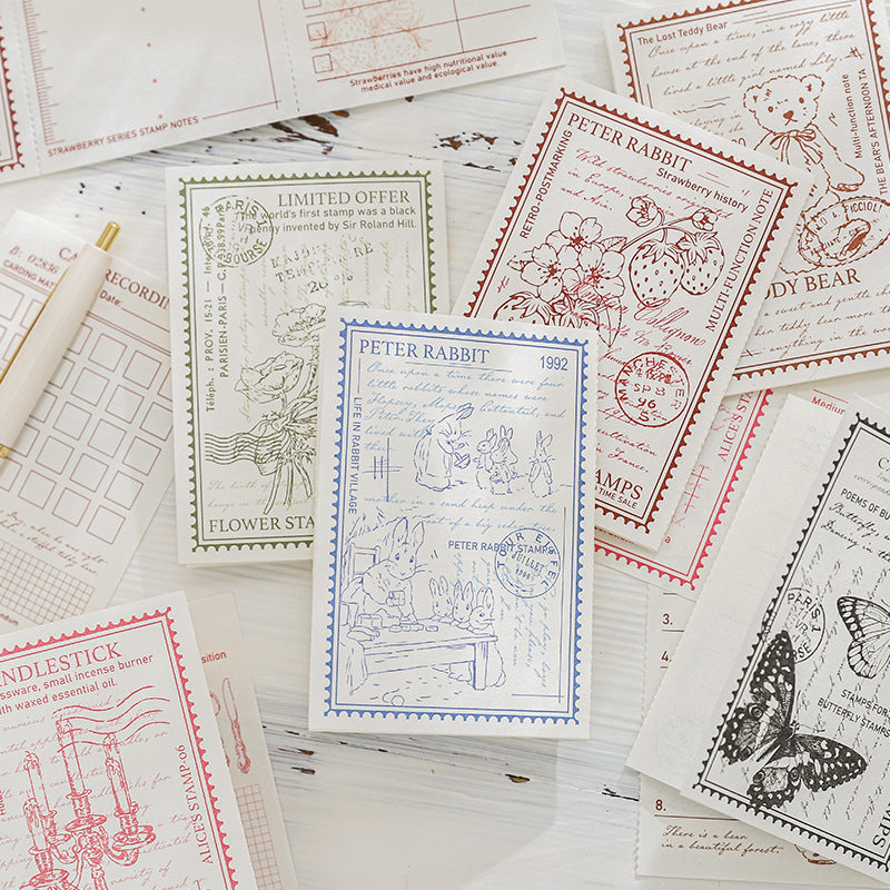 Obujo 50 Sheets Vintage Scrapbook Notepad Paper LLSYP are perfect for ...