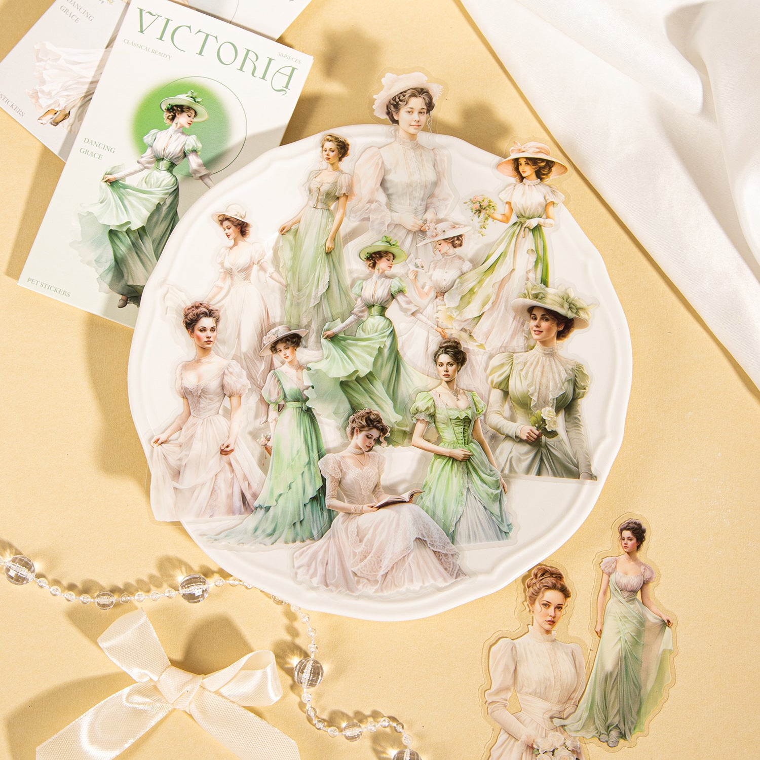 Obujo 30 Pcs PET Vintage Lady Stickers GDJR are perfect for ...