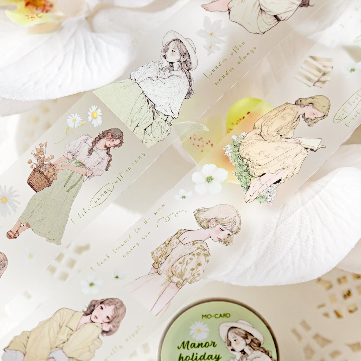 Obujo 1 Roll Fashion Girl PET Tape BSLR are perfect for scrapbooking ...