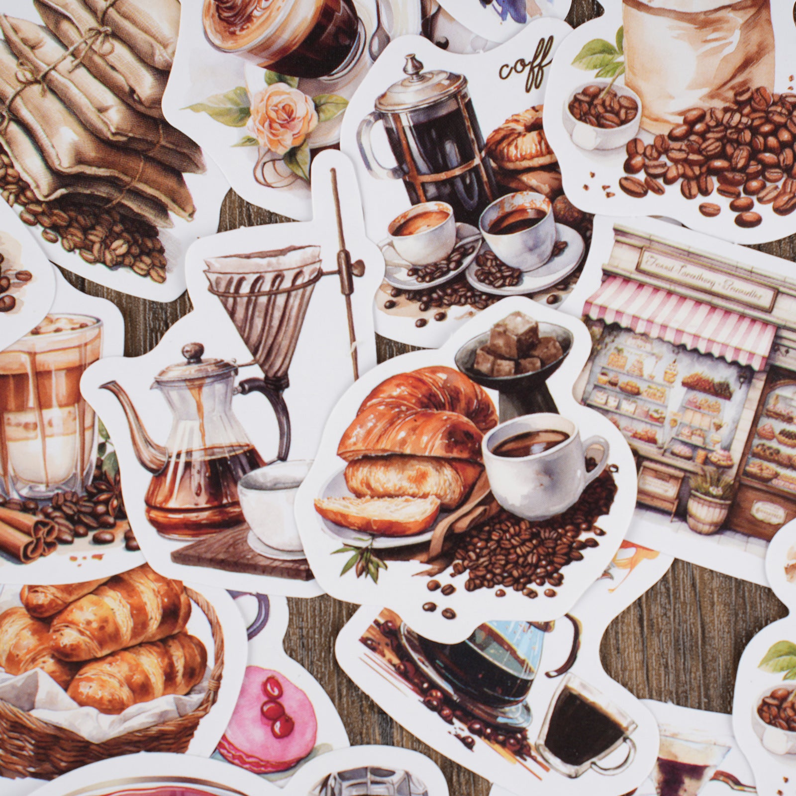 Obujo 30 Pcs Coffee Stickers BDKFG are perfect for scrapbooking, junk ...