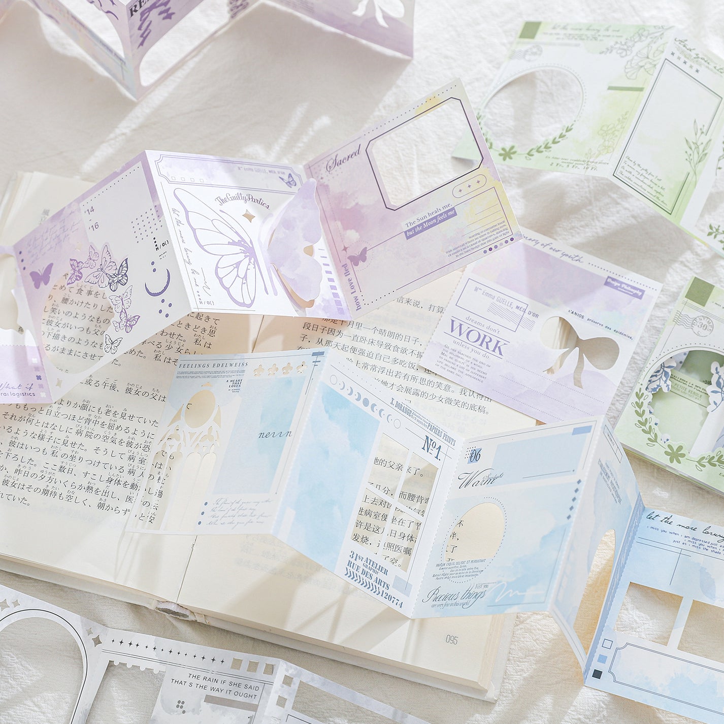 Obujo 10-Sheets-Cutout-Notepad-Paper-QGLY are perfect for scrapbooking ...