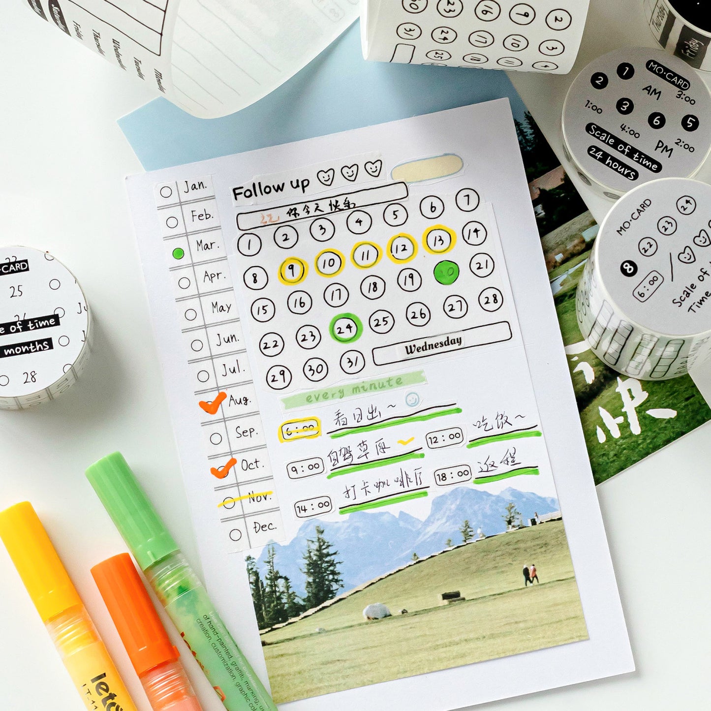 Obujo 1 Roll Creative Washi Tape SJDKD are perfect for scrapbooking ...