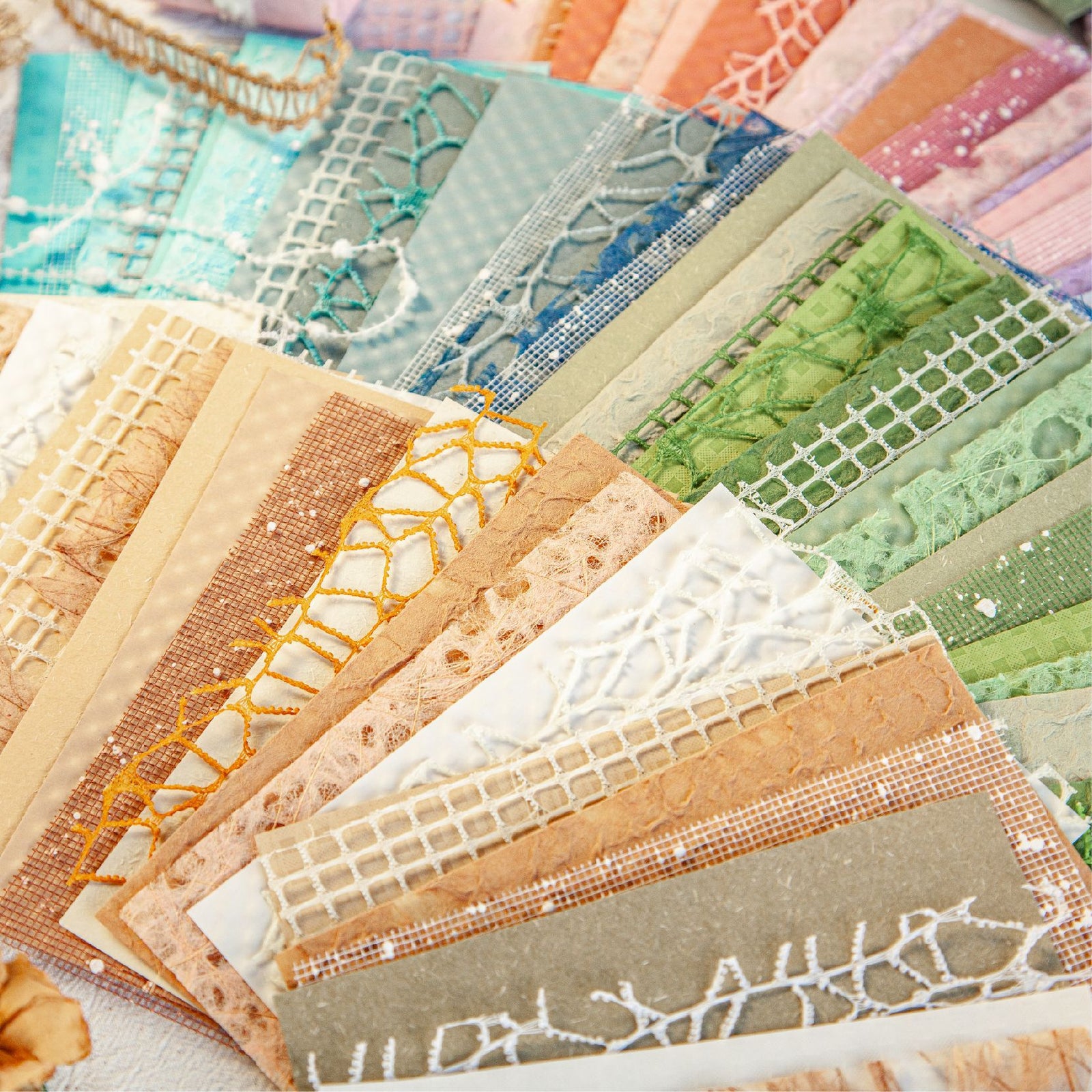 Obujo 16 sheets Textured Paper YSXL are perfect for scrapbooking, junk ...