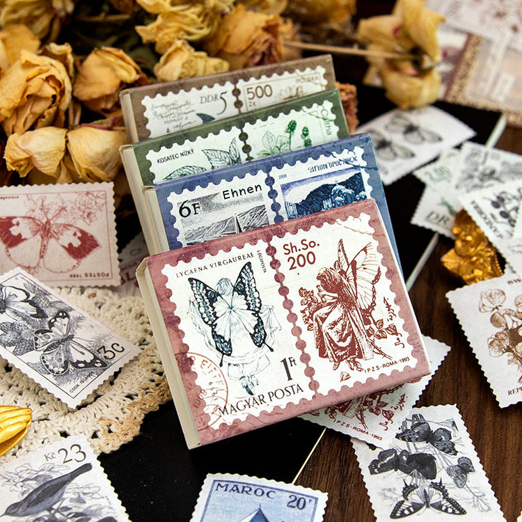 Obujo 30pcs Postage Stamp Stickers LMQX are perfect for scrapbooking ...