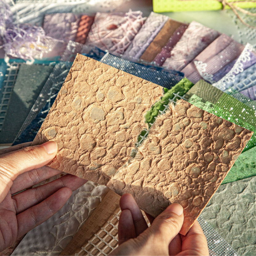 Obujo 16 sheets Textured Paper YSXL are perfect for scrapbooking, junk ...